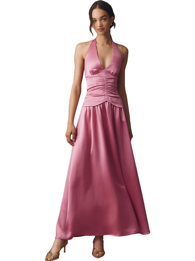 MARE MARE Sloane Halter Maxi Dress